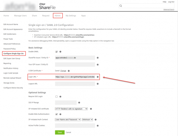 Citrix ShareFile - SAML Authentication Error after upgrading to ...