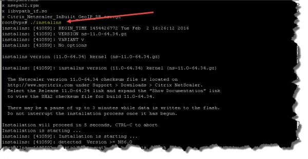 Citrix NetScaler - Firmware Upgrade using CLI - blog - Alexander Ollischer | Citrix | Microsoft